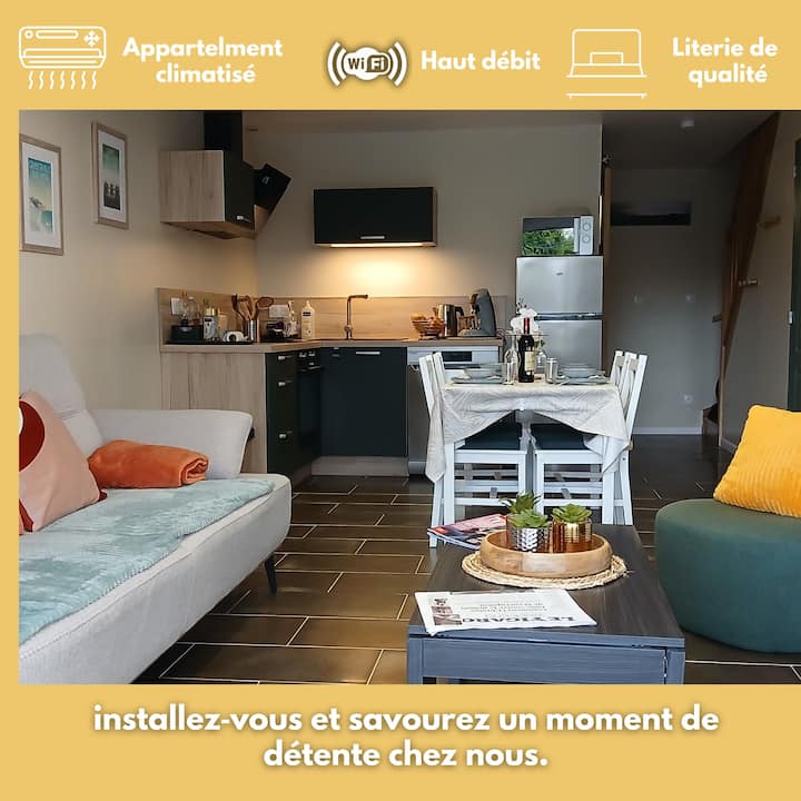 Appartement 4 Personnes.
Le Gîte Des Papillon - Plage de Varengeville-sur-Mer