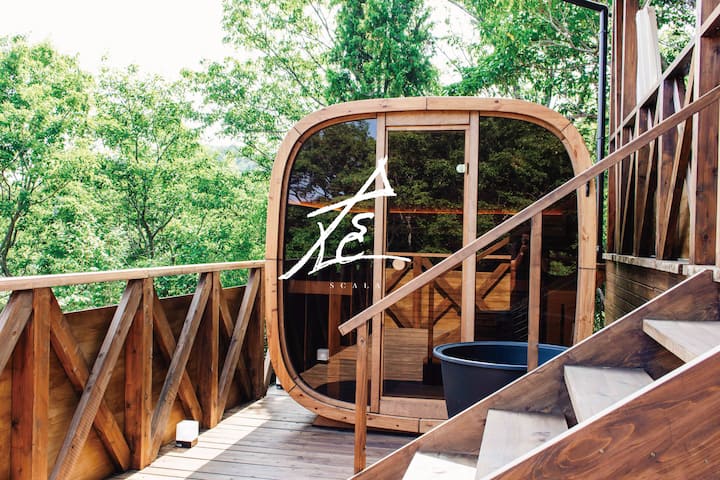 五色浜の隠れ家ヴィラで非日常な宿泊とサウナを愉しむ - 洲本市