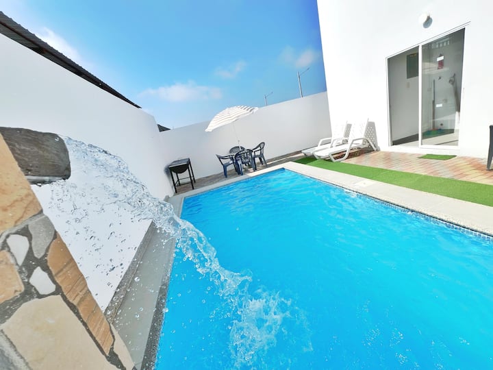 Casa Con Piscina Y Parrilla, Cerca Del Mar. - Ecuador
