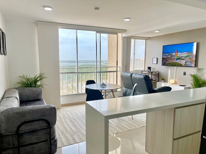 2br/ Sillas De Masaje, Piscina, Vistas, Café Y Más - Barranquilla