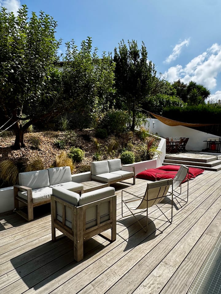 Maison Basque Contemporaine, Ville Et Océan à Vélo - Anglet