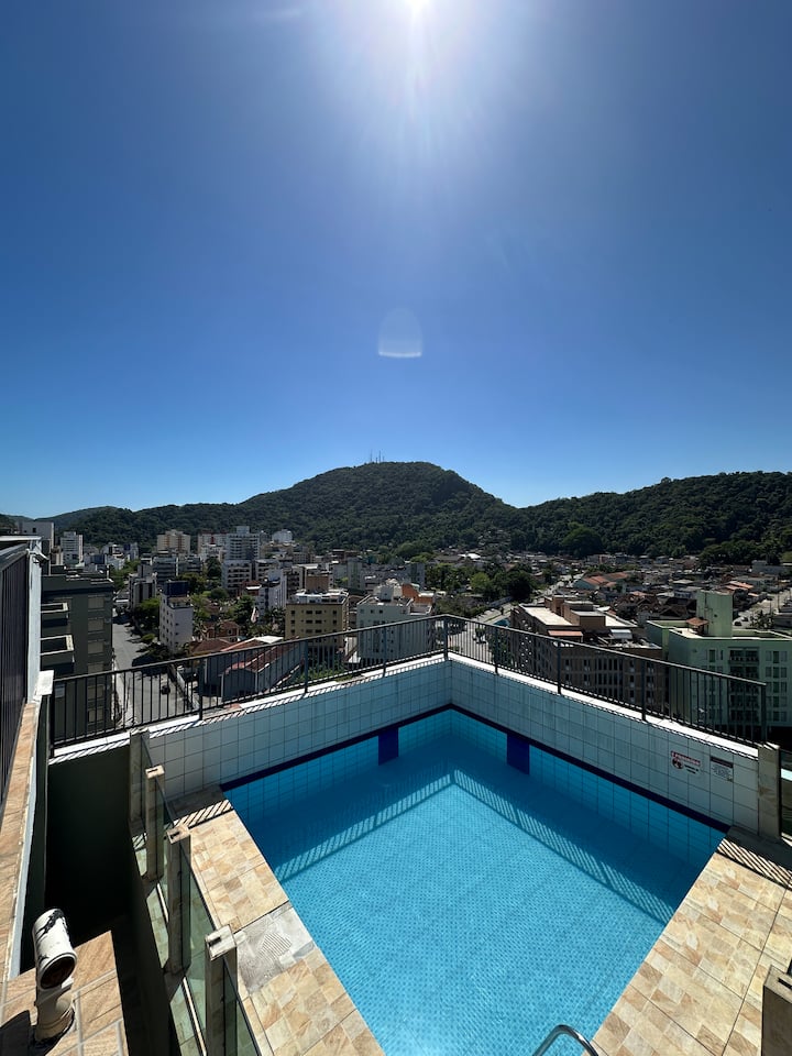 Cobertura Mareo - Piscina E Vista Incrível Enseada - Guarujá