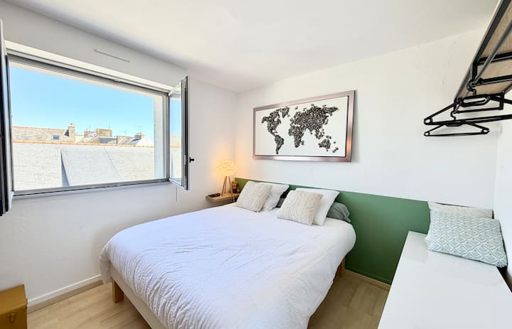 Cocon Citadin Lumineux Port Plages à Pied - Beg Meil