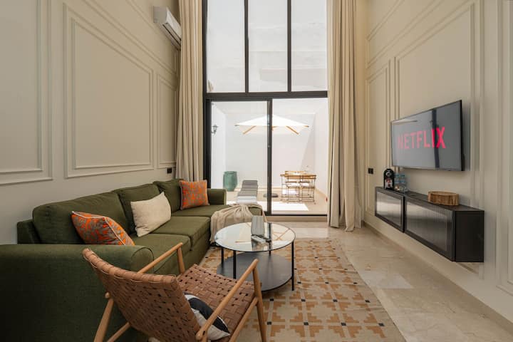 Luxe Duplex 1br à Casa Maârif | Walk To Stadium Mv - カサブランカ