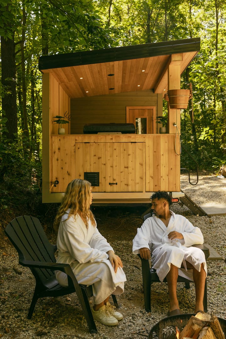 Still Waters Tiny Home In The Forest | Nordic Spa - Lake Erie, PA