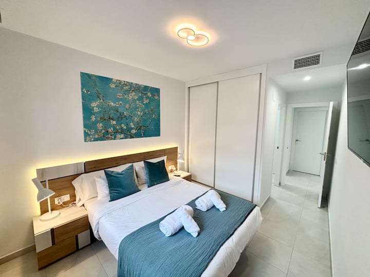 Modern 2br Apt With Own Terrace & Pool Access - Pulpí