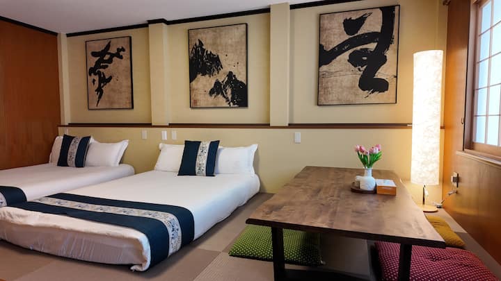 「嘉奕」包栋3层电梯一户建 6-12人 3房2卫1浴1客厅1厨房1阳台 花园町站步行5分钟 老钱风格 - Japón