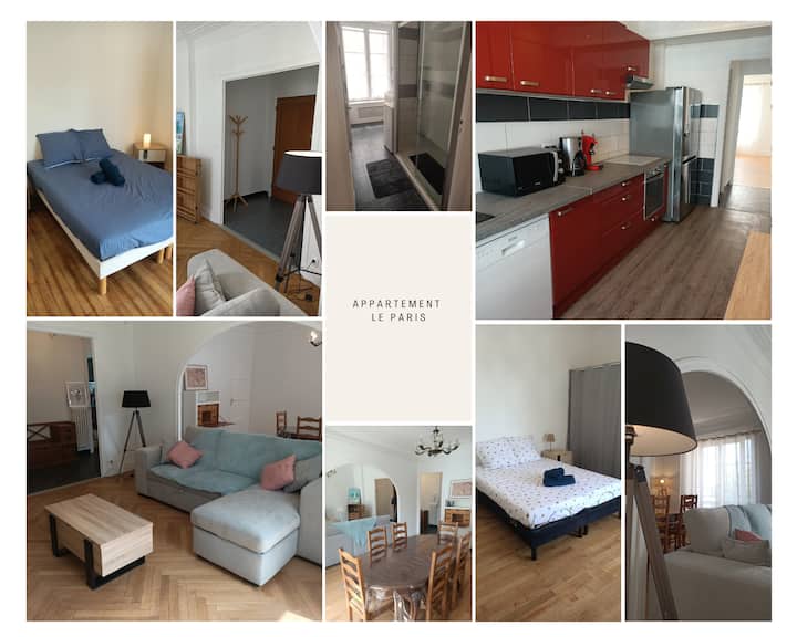 Très Grand T3 - Hyper Centre - Proximité Gare - Chambéry