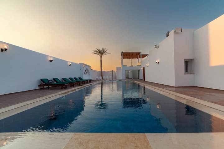 Villa Privée & Sunset Rooftop • La Perle Blanche - Djerba