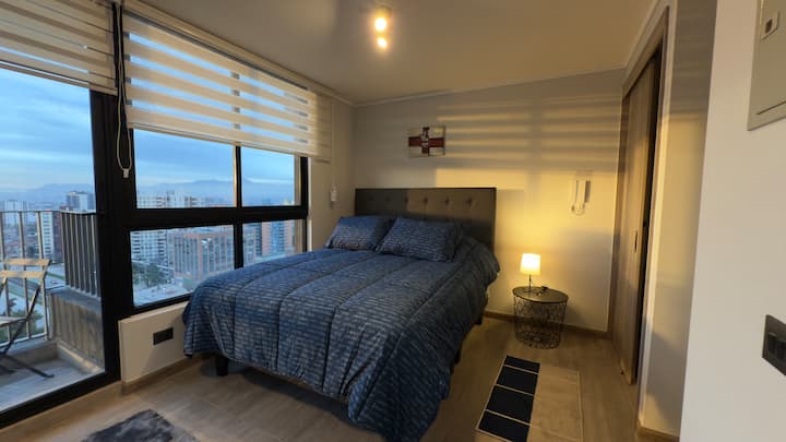 Moderno Y Cómodo Depto. A Pasos Del Metro Y Más - Santiago