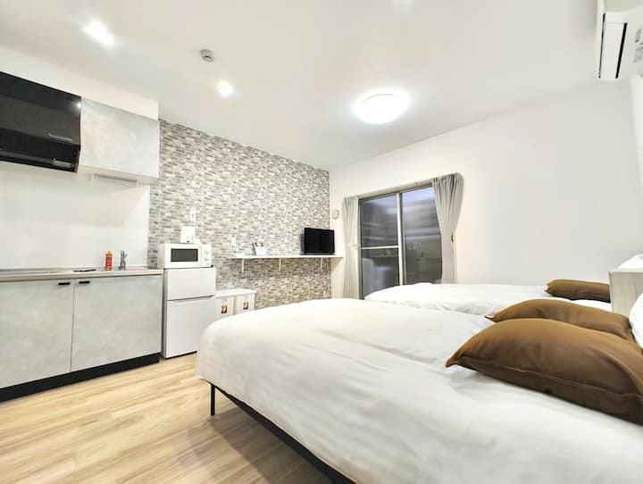 9-min To Nippori Sta|cozy Twin Room|sleeps Up To 3 - Ueno Station