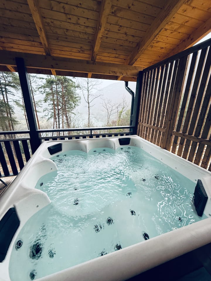 Lodge Premium & Spa Vue Panoramique Rivière D'ain - Frankrijk