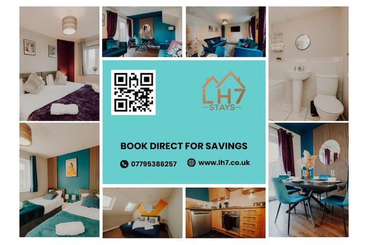 10%off|stay7nights|family|parking|wifi|sleeps9 - Bedford, Royaume-Uni