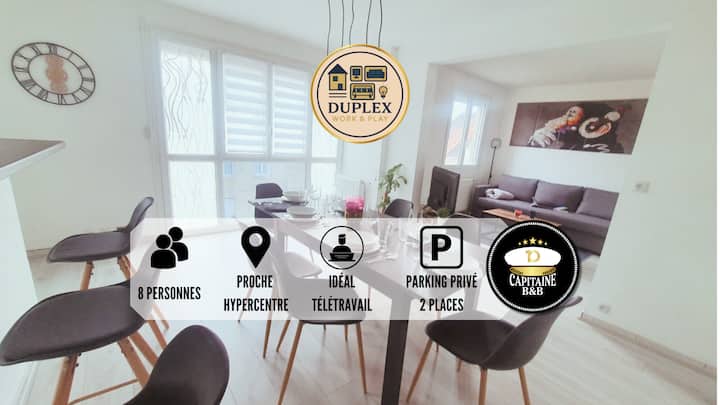 Duplex Work & Play - Proche Hypercentre - Troyes