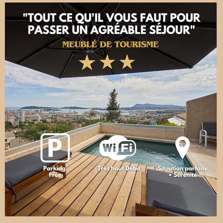 Petit Coin De Paradis - Piscine + Salle De Sport - Toulon