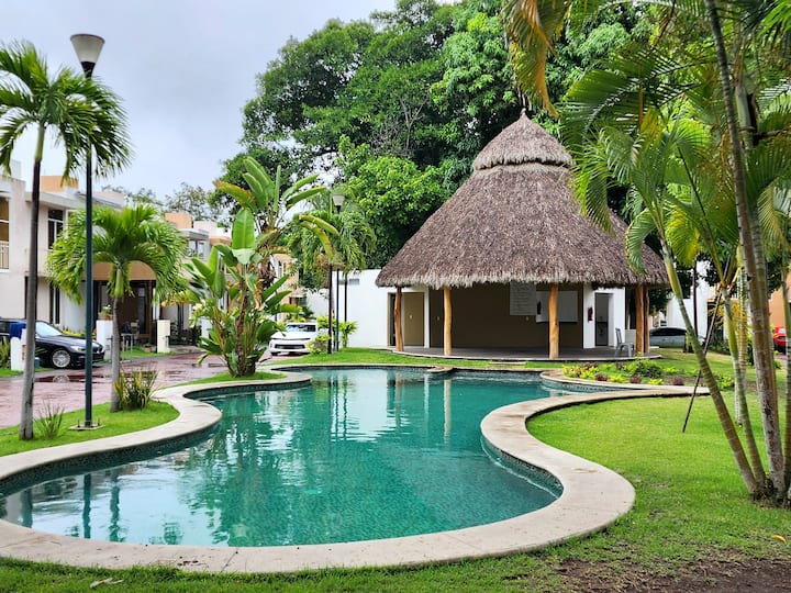 Depto. Tranquilidad, Alberca, Aire A/c. Wifi. - Colima