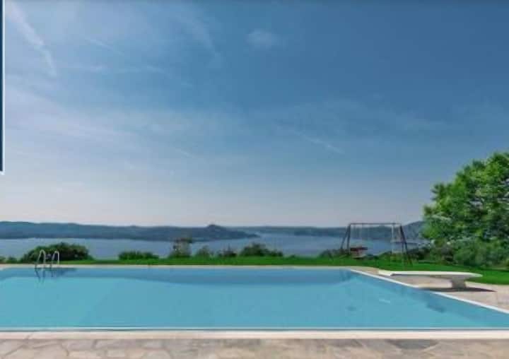 Villa Con Piscina Privata. Vista Panoramica - Stresa