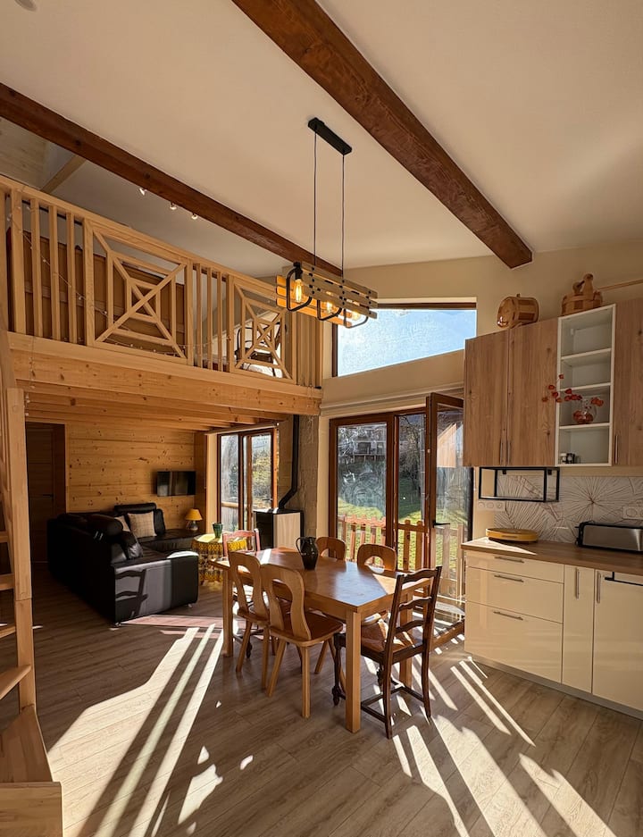 Gd Appart Lumineux Dans Chalet Vue Montagne - Montriond