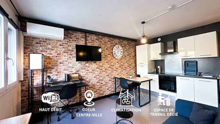 Appartement Spacieux T1bis - Centre-ville - Agen