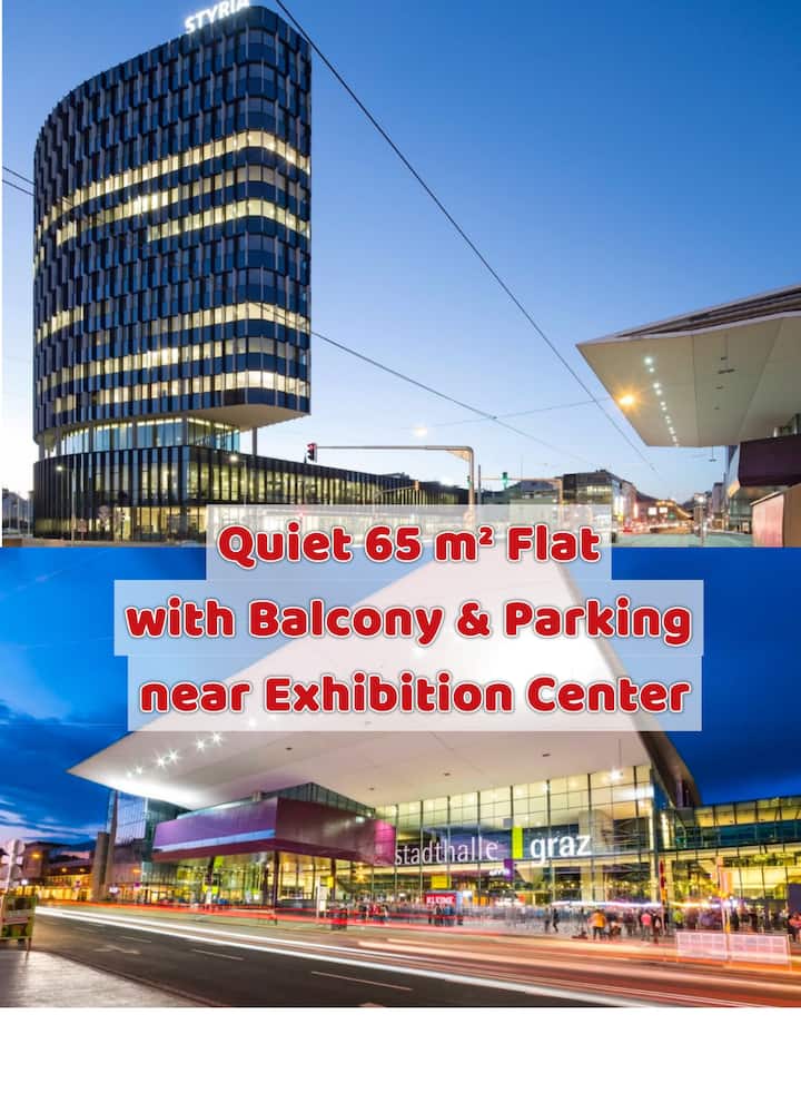 Centrally & Quiet: 65 M² Flat With Parking+balcony - Graz