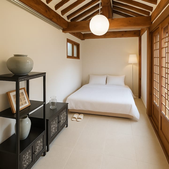 Hanok Samcheong 3br 4bed 6pax Yard 8table Netflix - Séoul