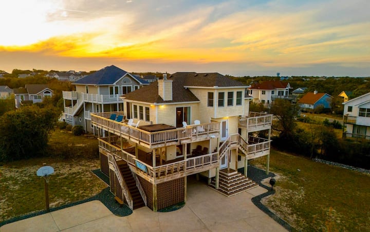 Sunrise To Sunset Views: 6-bed Duck Beach House - Duck, NC