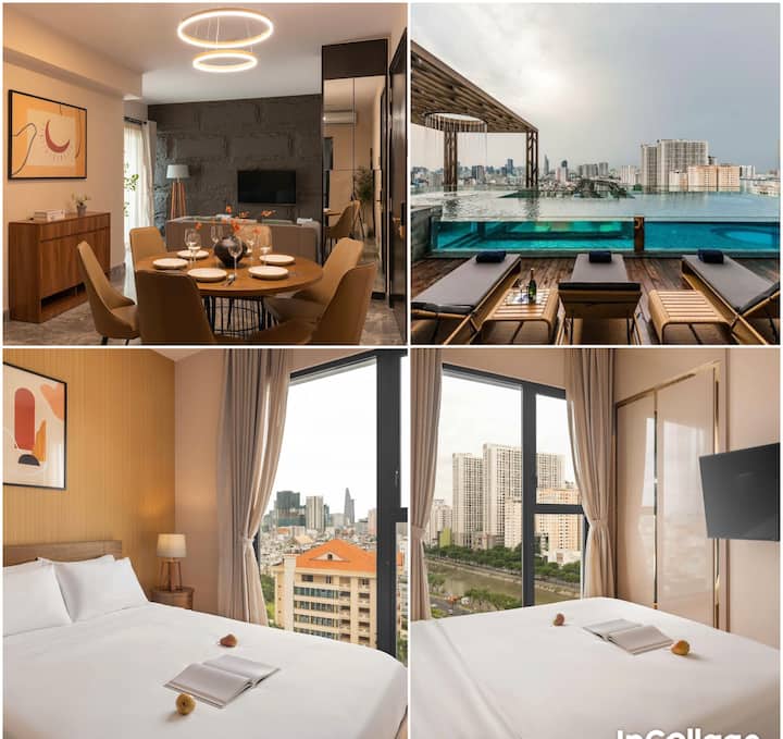 Cityscape/3br+3bed+2wc/pool/gym/view River+bitexco - Ho Chi Minh City