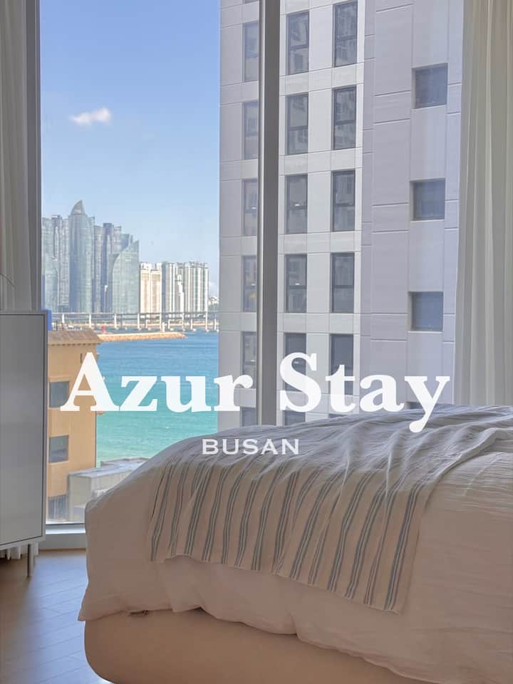 [신규할인] 바다뷰 /해변5초 /지하철역5분 /방2욕실2거실1 /광안리 /해운대 /드론쇼 - 