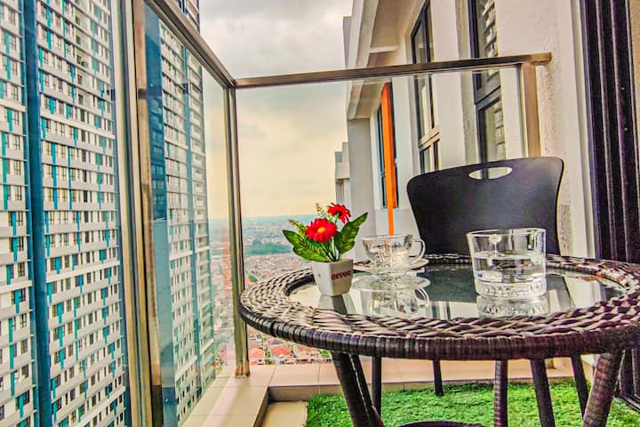 38h Balcony Vibes 11pax/3br 10minktm/p.klang/aeon - Klang