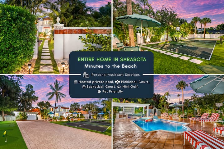 Resort | Pickleball, Basketball, Mini Golf + Pool - Sarasota, FL