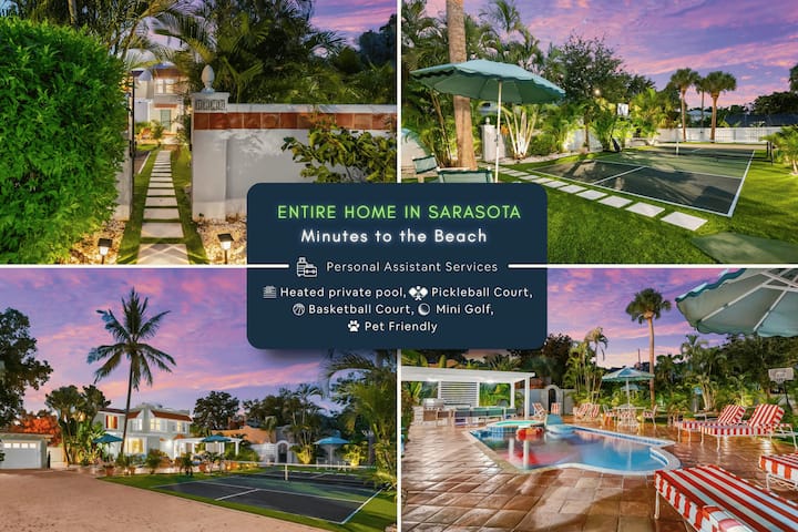 Resort | Pickleball, Basketball, Mini Golf + Pool - Sarasota, FL