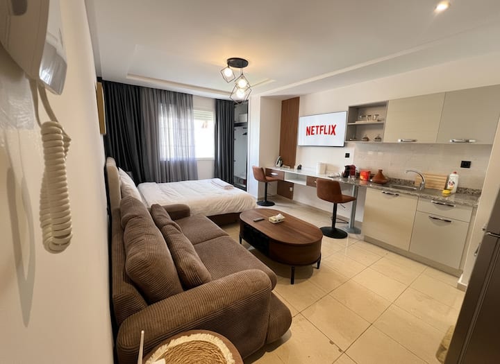 Luxe Studio+piscine+fibre+confort Matelas - 아가디르