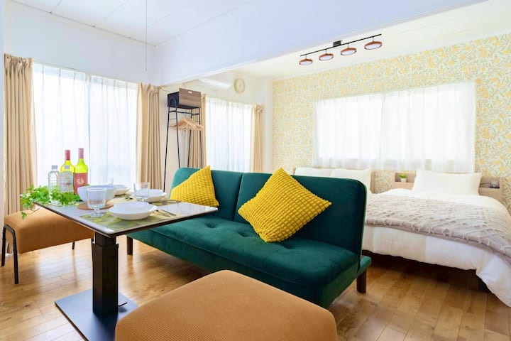 7 Min Walk Kofu Stn |39㎡ 1ldk|1sd, 1s, 1 Sofa Bed - Kofu