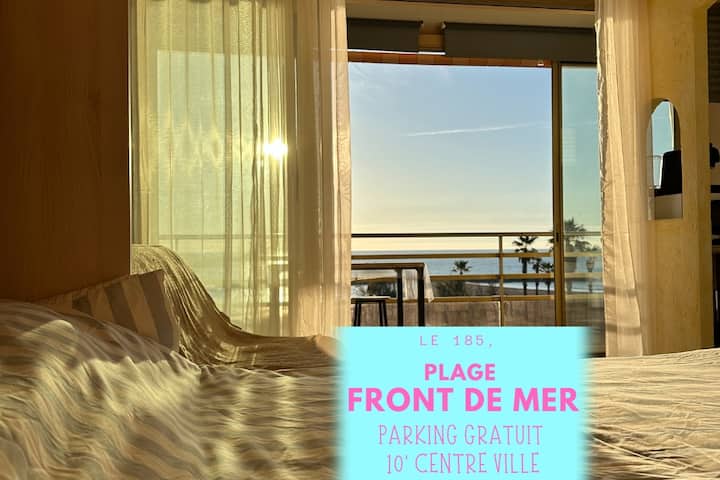Le 185, Studio 100% Vue Mer - Accès Direct Plage - Fréjus
