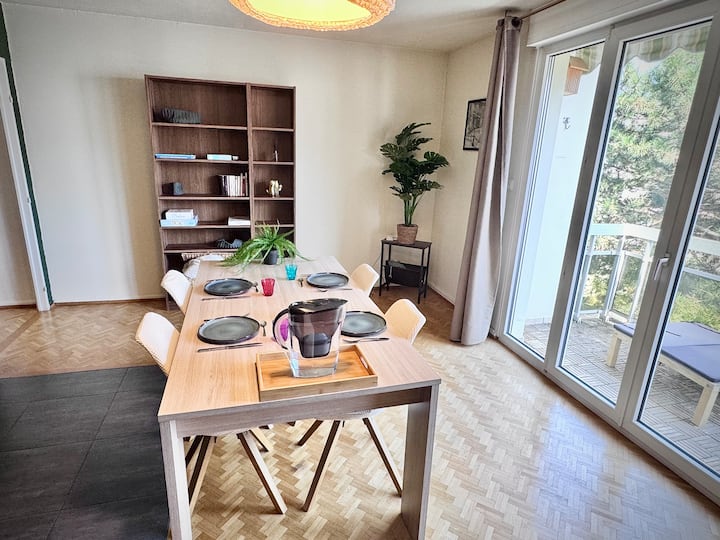 90m² • 6 Pers • Parking Gratuit• Proche Strasbourg - Schiltigheim