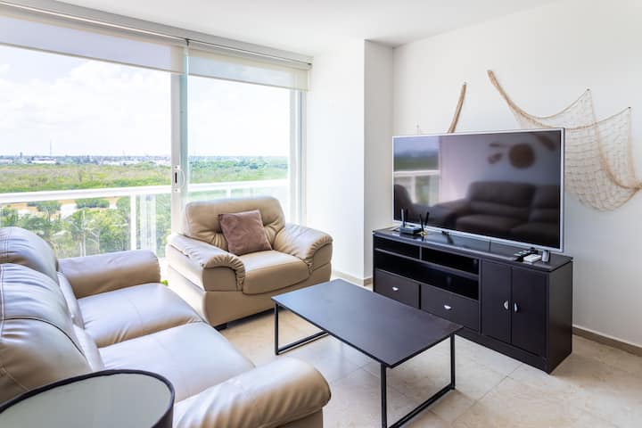 Beachfront Depto · A/c · Wifi · Infinity Pool - Isla Mujeres