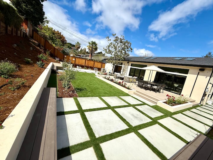 Brand New Modern 4br/4ba Retreat W/ Backyard & Gym - Redwood City, CA