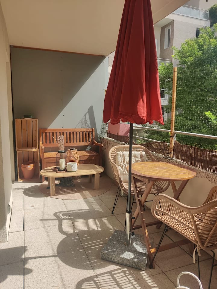 T2 Cosy Jean-macé – Terrasse & Canal+ - Lyon