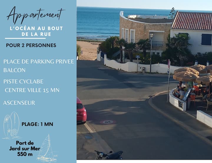 *Nouveau* T2 Balcon, Parking Privé & Accès Plage - Jard-sur-Mer