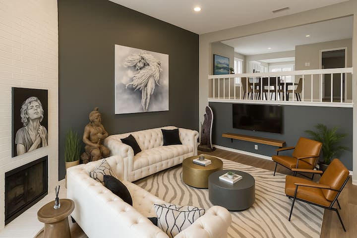 Grand Piano, Huge Geodes, Powerful Artistic Home - Dallas, TX