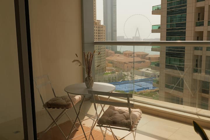 Sea-view Modern Flat•huge Balcony•jbr Beach Walk - Dubái