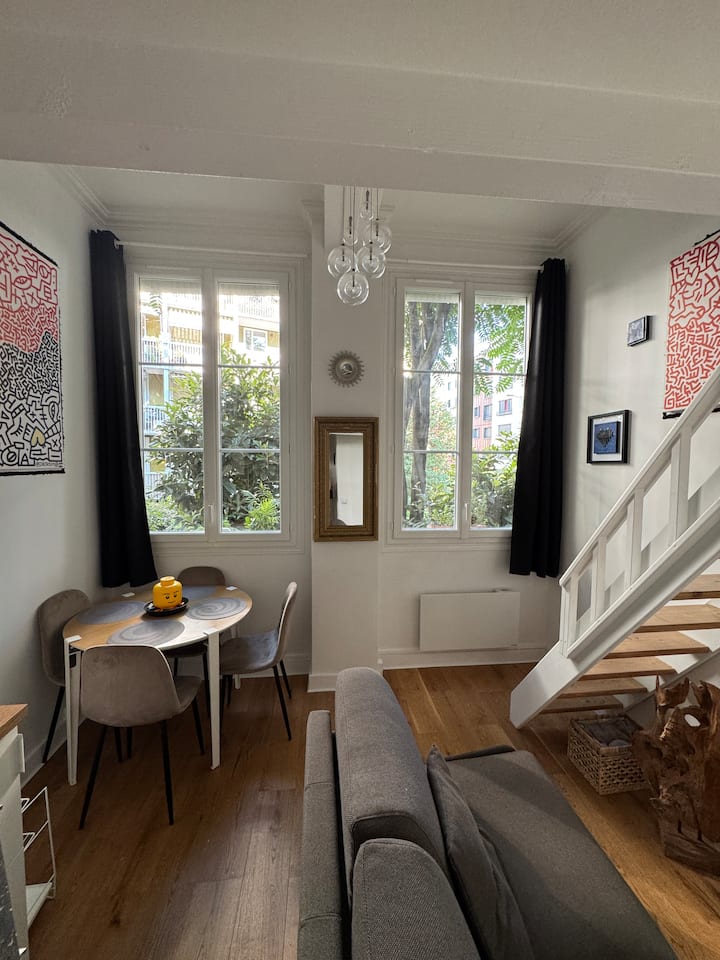 Studio Chic Au Cœur Du 20é Arrondissement De Paris - Quartier de Belleville