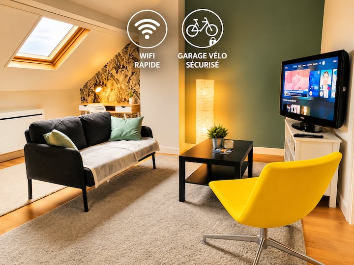 Appartement Calme & Spacieux, Garage Vélo + Jeux - Saint-Quentin