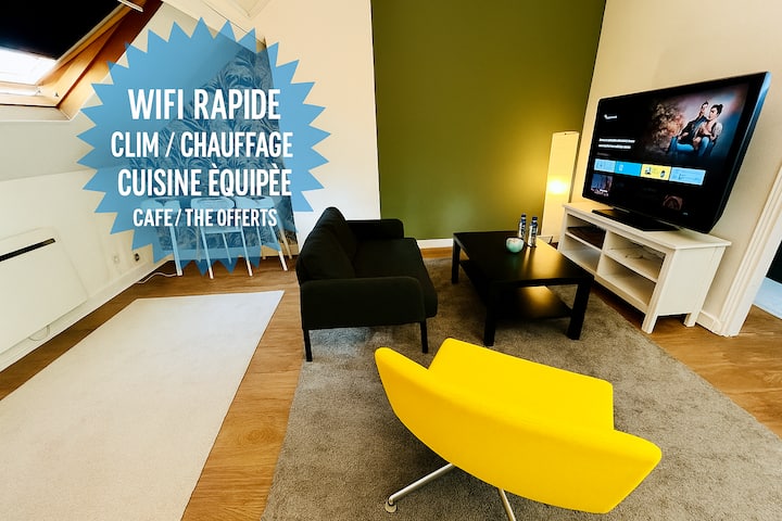 Appartement Calme & Spacieux, Garage Vélo + Jeux - Saint-Quentin