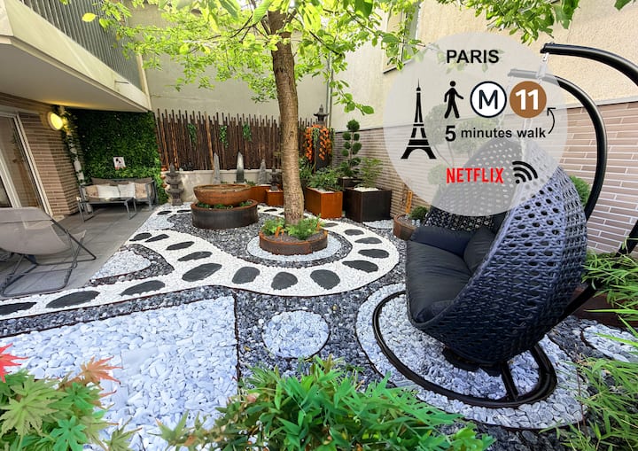 Paris - Cosy Luxe 30m² Avec Jardin - Proche Métro - Les Lilas