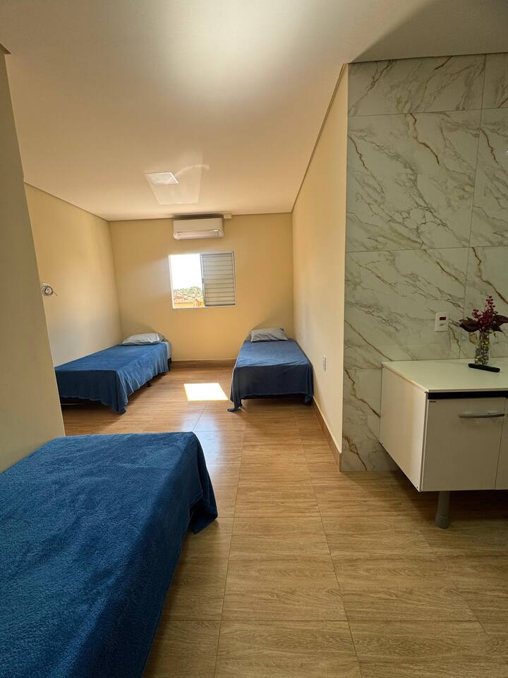Suíte P/5 Pessoas - 3min 3br/262 - Uberaba