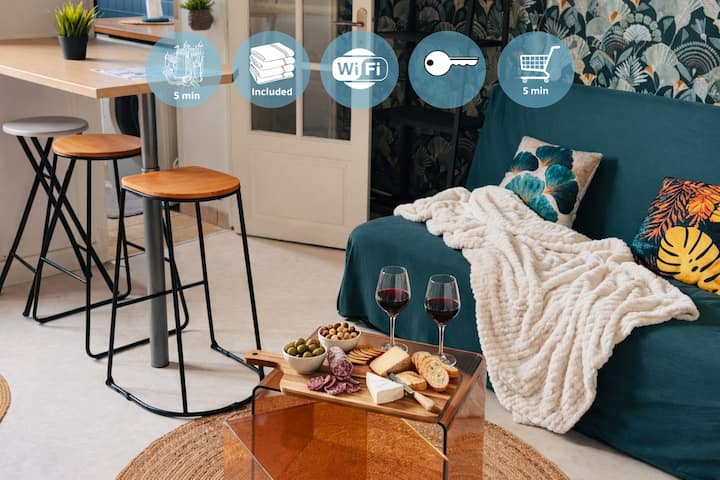 Côté Jardin - 3 Pers - Proche Transports - Calme - Melun