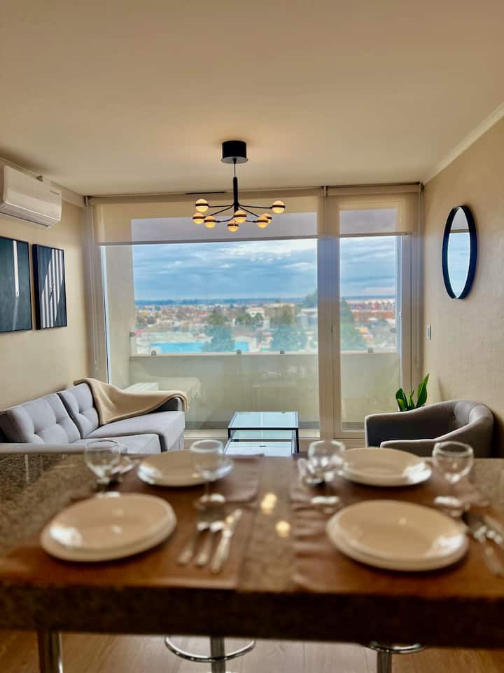 Depto. Familiar Con "Wifi+ A/c+ Estacionamiento" - Chillan