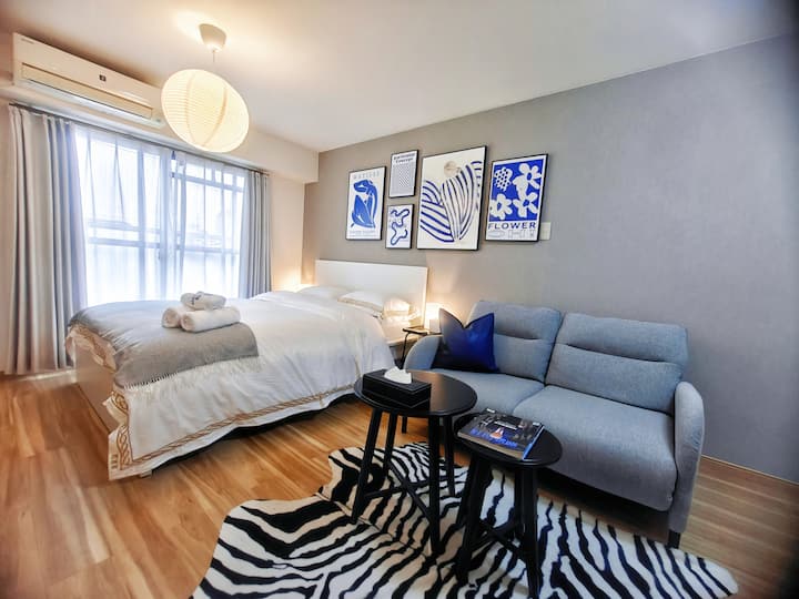 思葭民宿-365 Apartment 马蒂斯 天下茶屋岸里三地铁线200米内电梯公寓 - Osaka