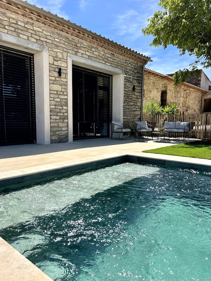 Mas Authentique, Piscine Et Garrigue - Montpezat
